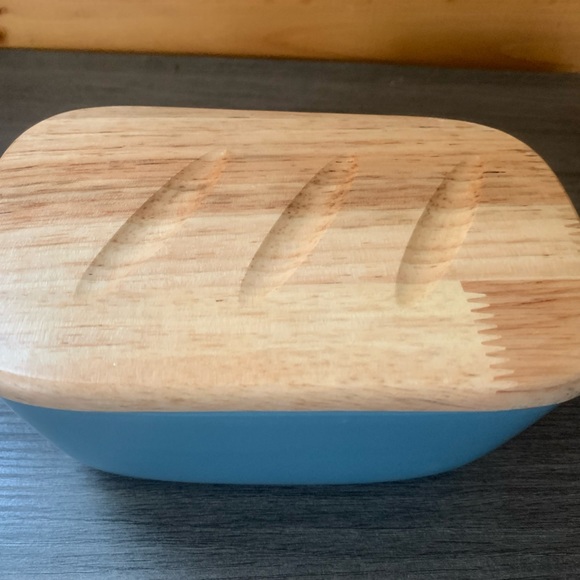 Dowan | Kitchen | New Wout Box Dowan Covered Slate Blue Butter Dish ...